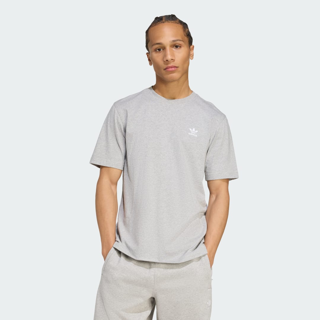 ADIDAS trefoil essentials tee grey s